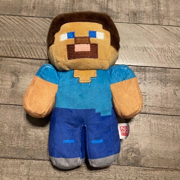 Microsoft | Toys | Minecraft Mojang Steve Plush 222 By Mattel Nwt 9 In ...